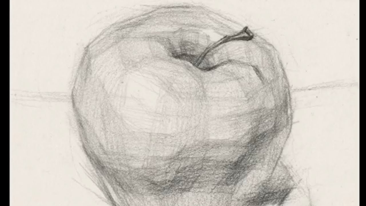 How to draw an apple - YouTube