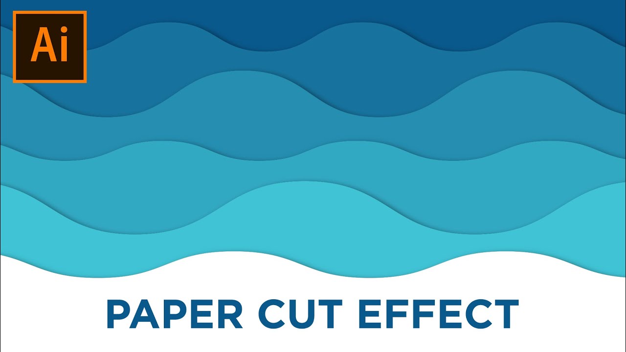 Paper Cut Effect Tutorial in illustrator - YouTube