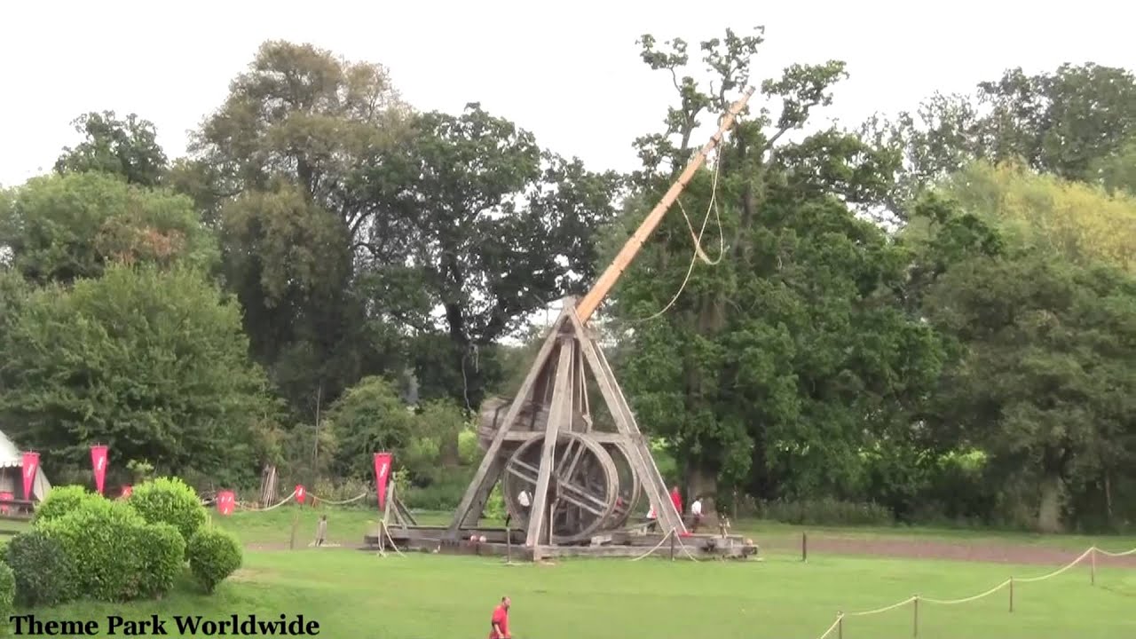 Warwick Castle - The Mighty Trebuchet - YouTube