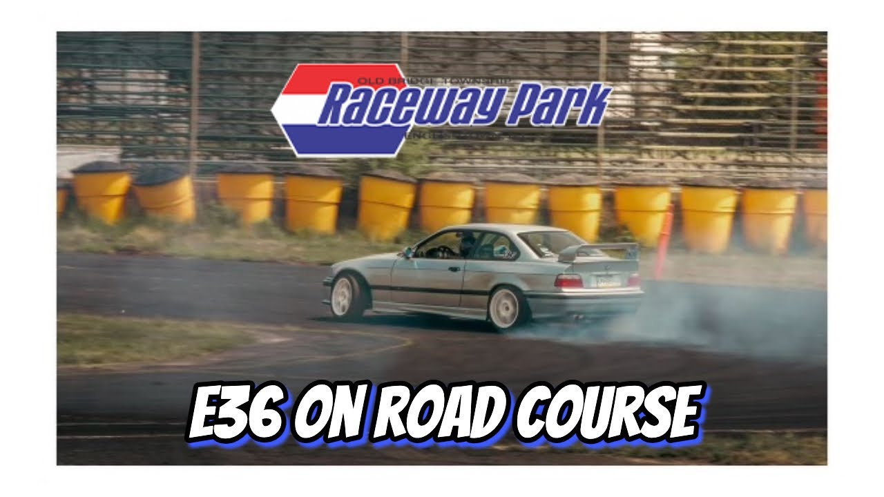 E36 takes on road course!!! (Englishtown, NJ) - YouTube