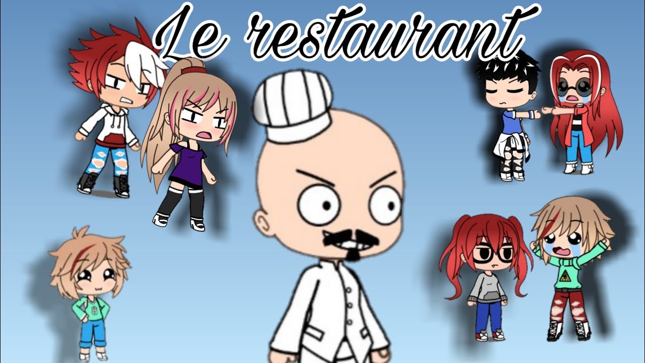 Le restaurant | Gacha life mini movie | Famille nombreuse| Nino studio ...