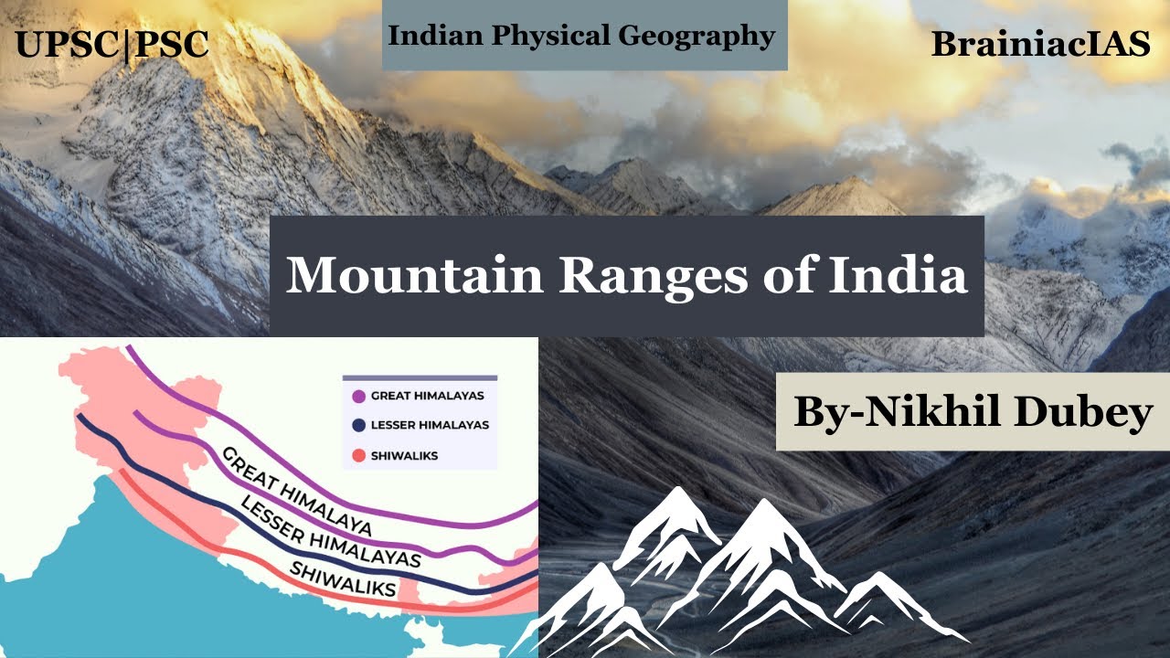 Geography Class-31 Topic: Mountain Ranges of India|UPSC|PSC|BrainiacIAS ...