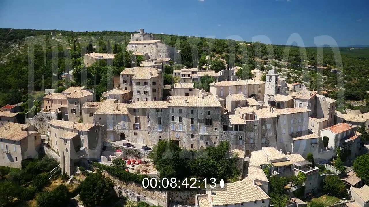 Image aérienne drone - Simiane la Rotonde - YouTube