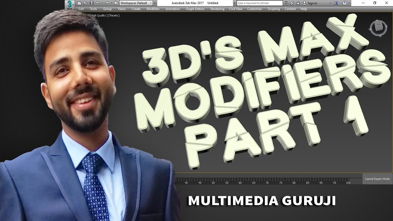 3D Max Tutorial in Hindi #12 | 3D Max Modifiers Part 1 | Multimedia Guruji - YouTube