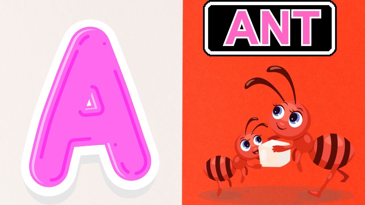 A for ant | abc phonics song for toddlers preschool learning Video ...
