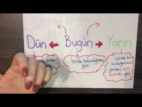1. Sınıf Takvimleri Okuyalım / Dün-Bugün- Yarın