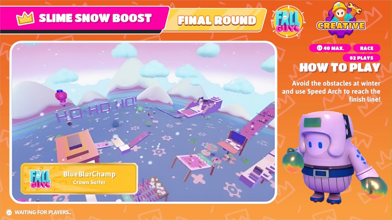Fall Guys: Slime Snow Boost[My Map] - YouTube