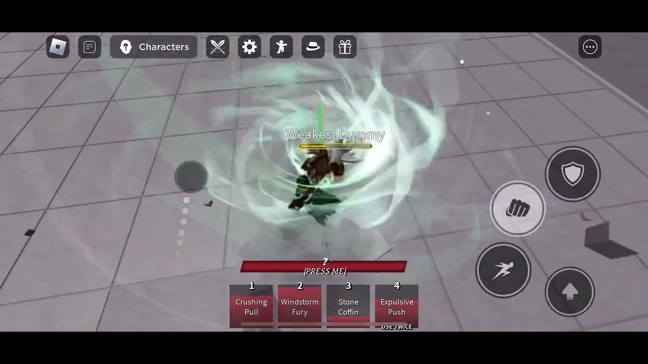 Wind physics inf combo //the strongest battle ground[Roblox] - YouTube