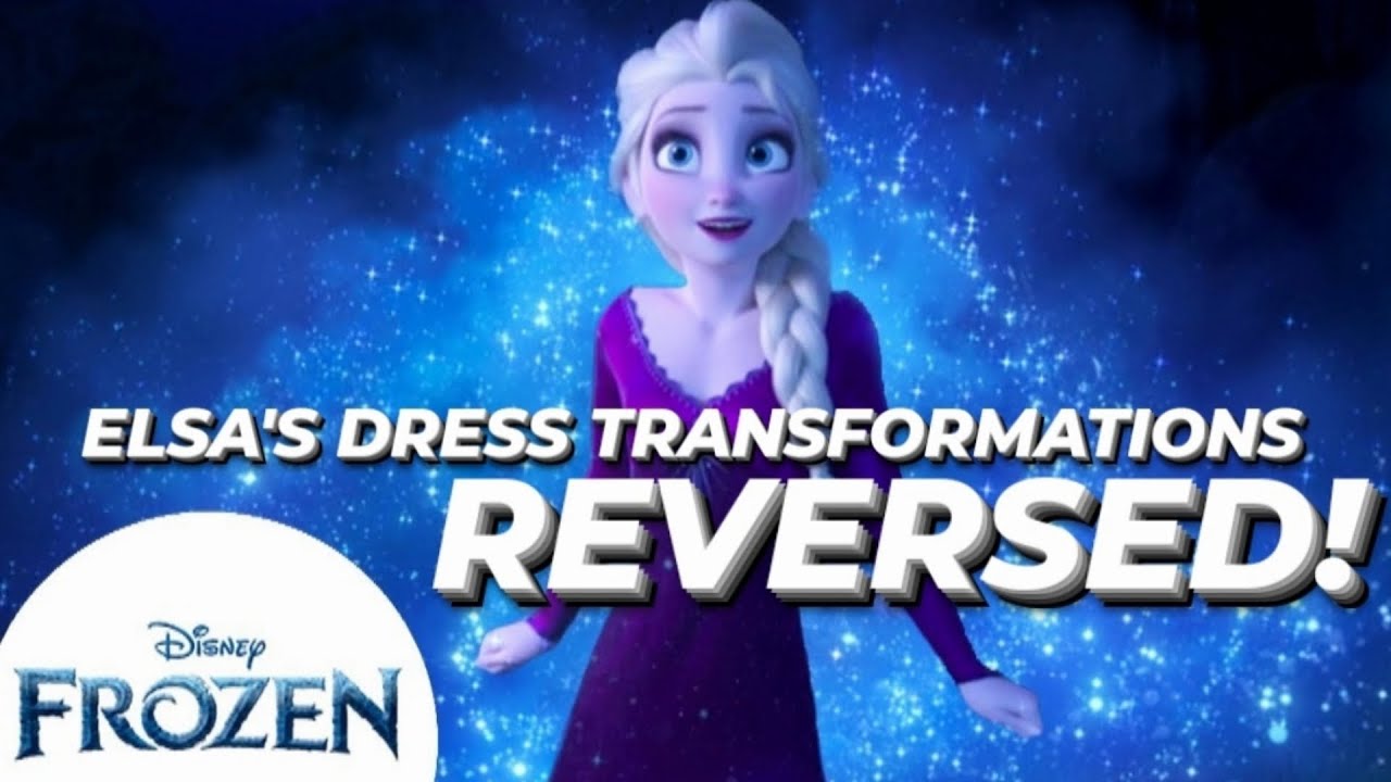 Frozen Elsa's Dress Transformations REVERSED! | Disney | Frozen Cuber ...