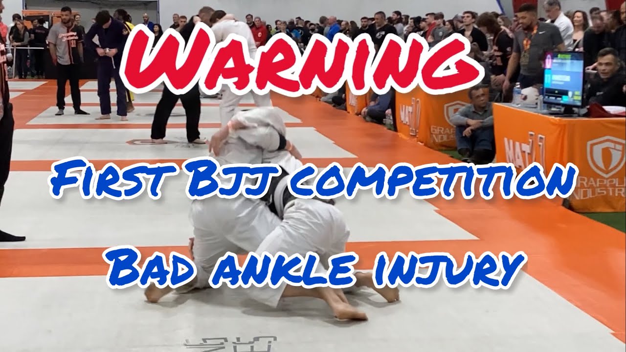 First Bjj Competition, Grade 2 Ankle Sprain Injury - YouTube
