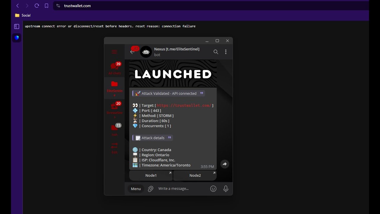 Destroy TrustWallet | Nexus Stress BOT - YouTube