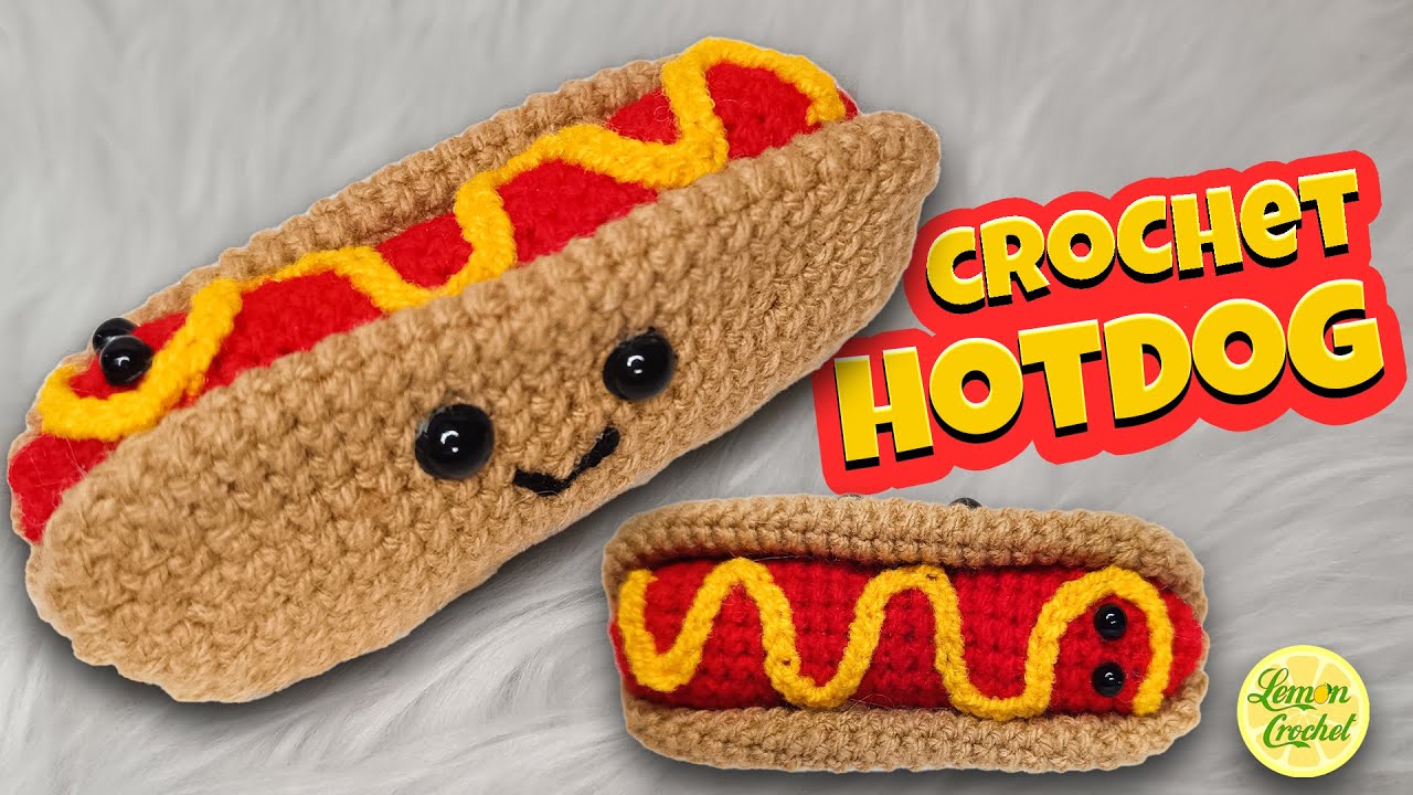 🌭 From Yarn to Yum: Crocheting a Hotdog Sandwich 🌭 | Crochet Tutorials ...