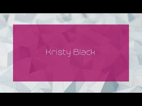 Kristy Black - appearance