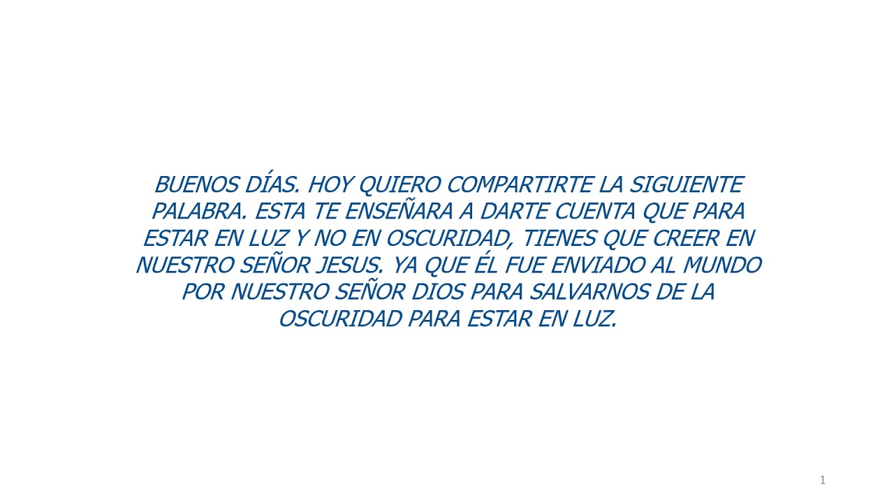 JUAN 12 46 - YouTube