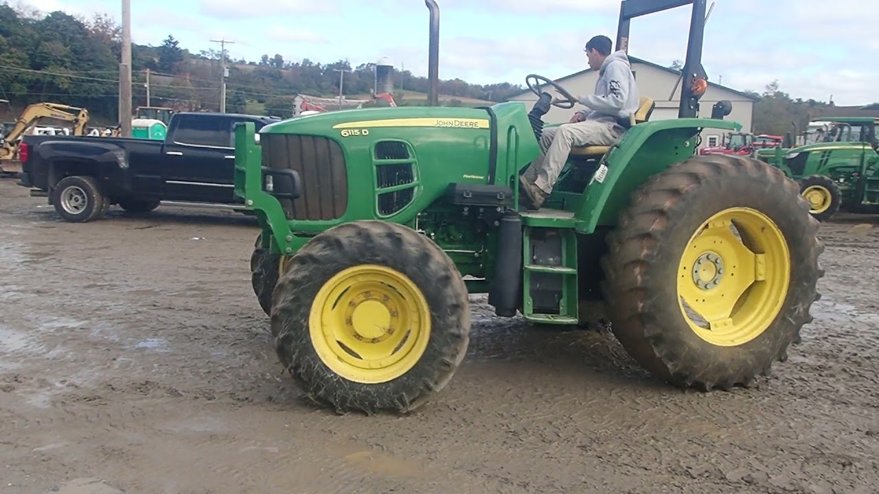 2012 JOHN DEERE 6115D TRACTOR For Sale - YouTube