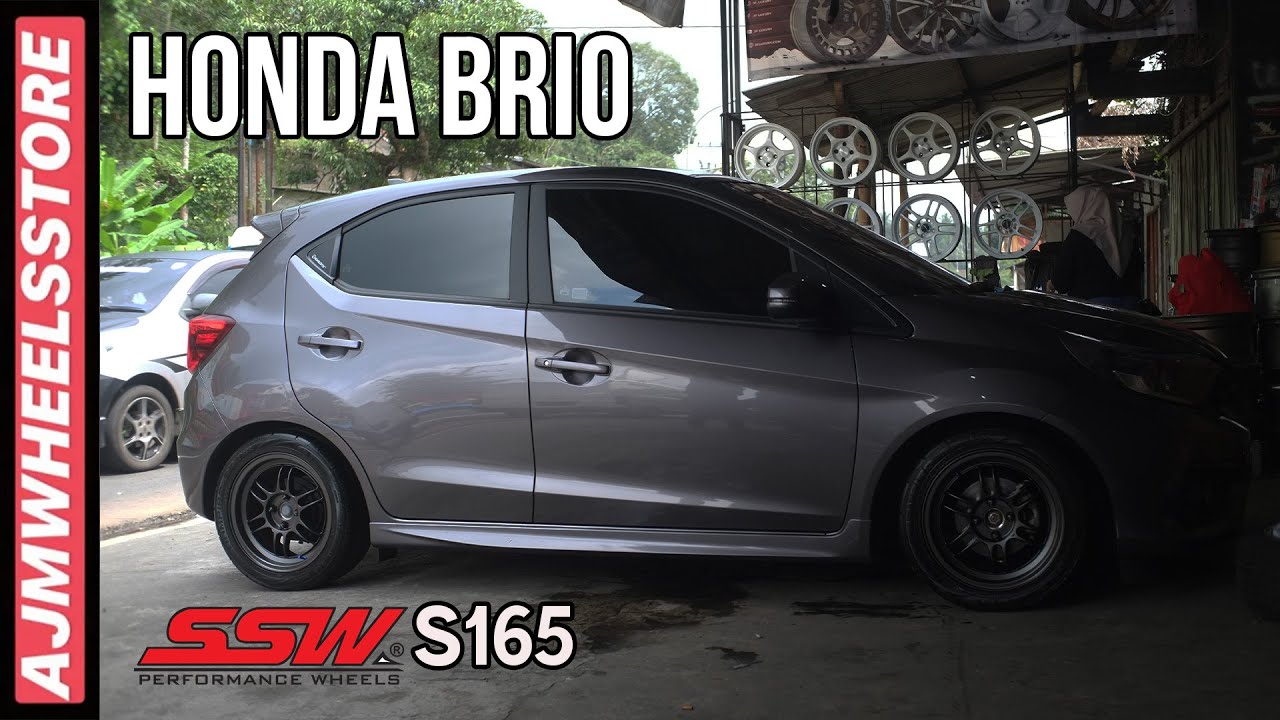 MODIFIKASI HONDA BRIO VELG SSW S165 // AJMHEELSSTORE - YouTube