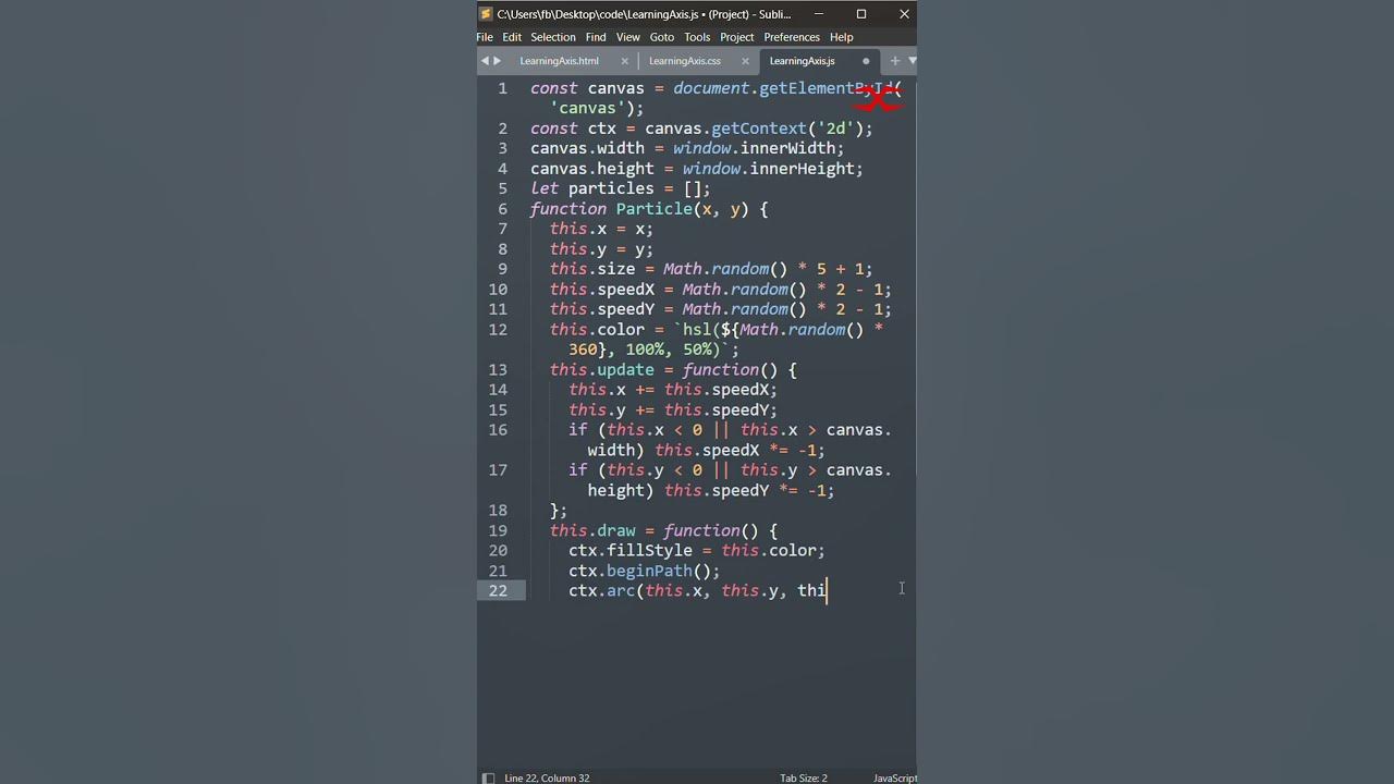 Dynamic Particles | HTML CSS JavaScript - YouTube