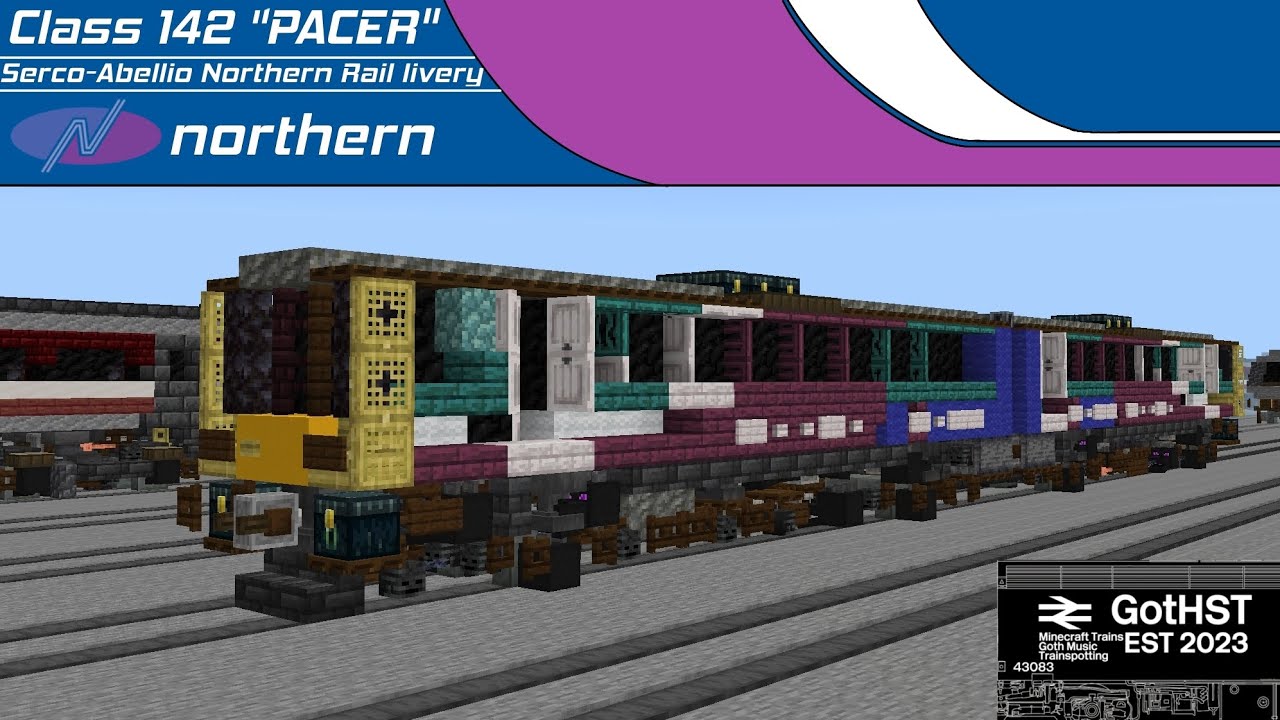 Minecraft Northern Rail Class 142 Pacer tutorial - YouTube