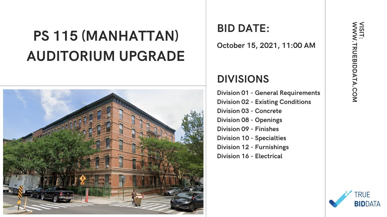 PS 115 Manhattan Auditorium Upgrade - YouTube