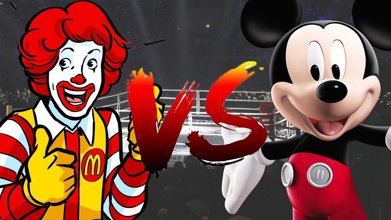 RONALD MC DONALD VS MICKEY - O DUELO DO SÉCULO - YouTube