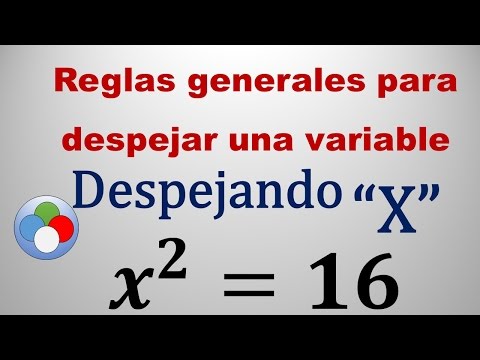 Despeje de X - Reglas Generales para despejar una Variable - YouTube