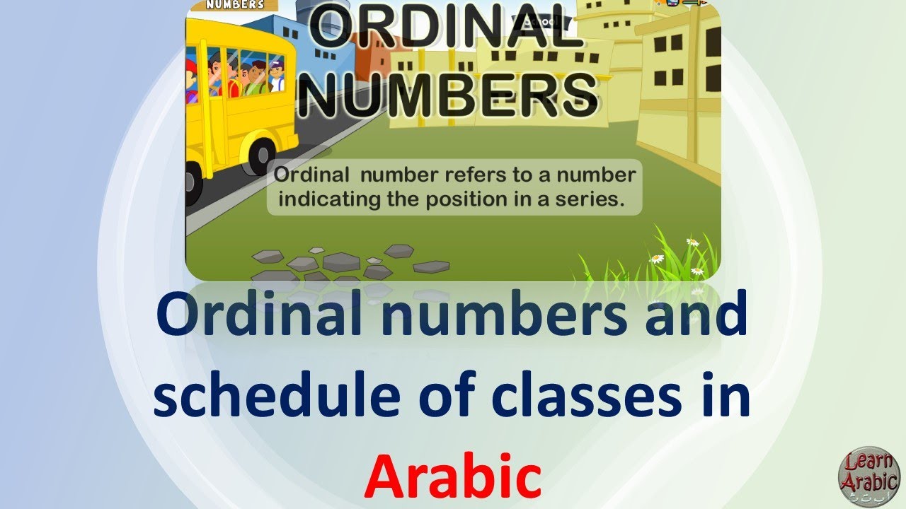 Ordinal numbers from 1 to 10 in Arabic/ Acquire Arabic by listening.😍 ...