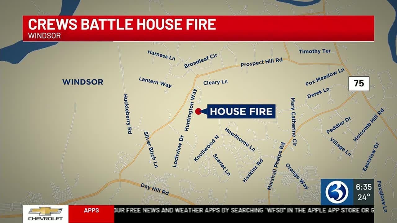 BREAKING OVERNIGHT: Crews battle house fire in Windsor - YouTube