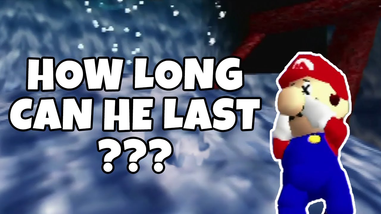 How long can Mario hold his breath underwater in Dire Dire Docks? - YouTube