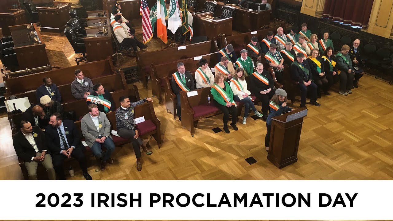City of Columbus Irish Proclamation Day - YouTube
