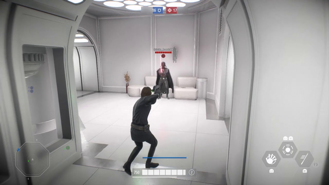 Luke vs Vader Bespin duel - YouTube