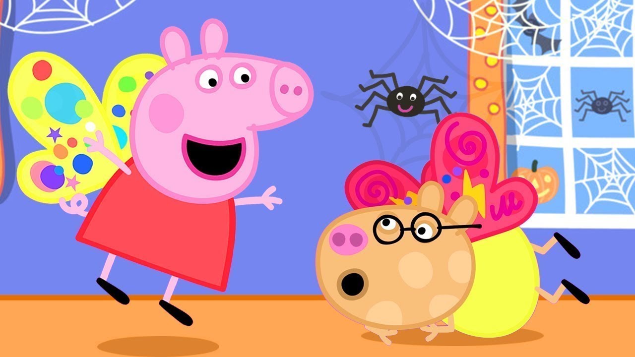 🦋 Peppa Pig Becomes a Butterfly for Halloween - YouTube