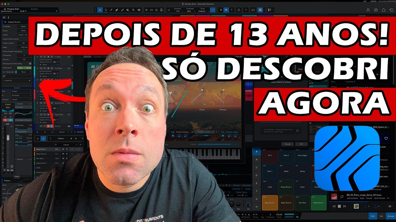 Descobri ISSO no Studio One Depois de 13 Anos! Como Abrir Plugins Já Inseridos nas Pistas - YouTube