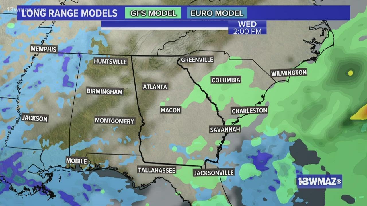 Cold temps hanging around for awhile | Central Georgia weather - YouTube