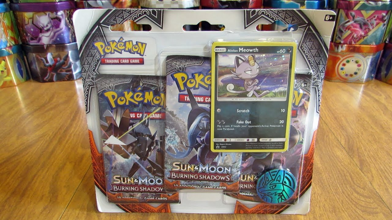 Burning Shadows 3-Pack Blister Opening - YouTube