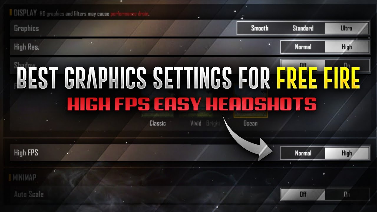 Free Fire Best Graphics settings for headshots | no lag +smooth ...