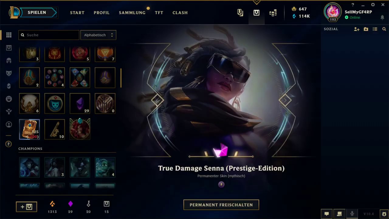 How to get PRESTIGE SENNA - Louis Vuitton® SKIN - YouTube