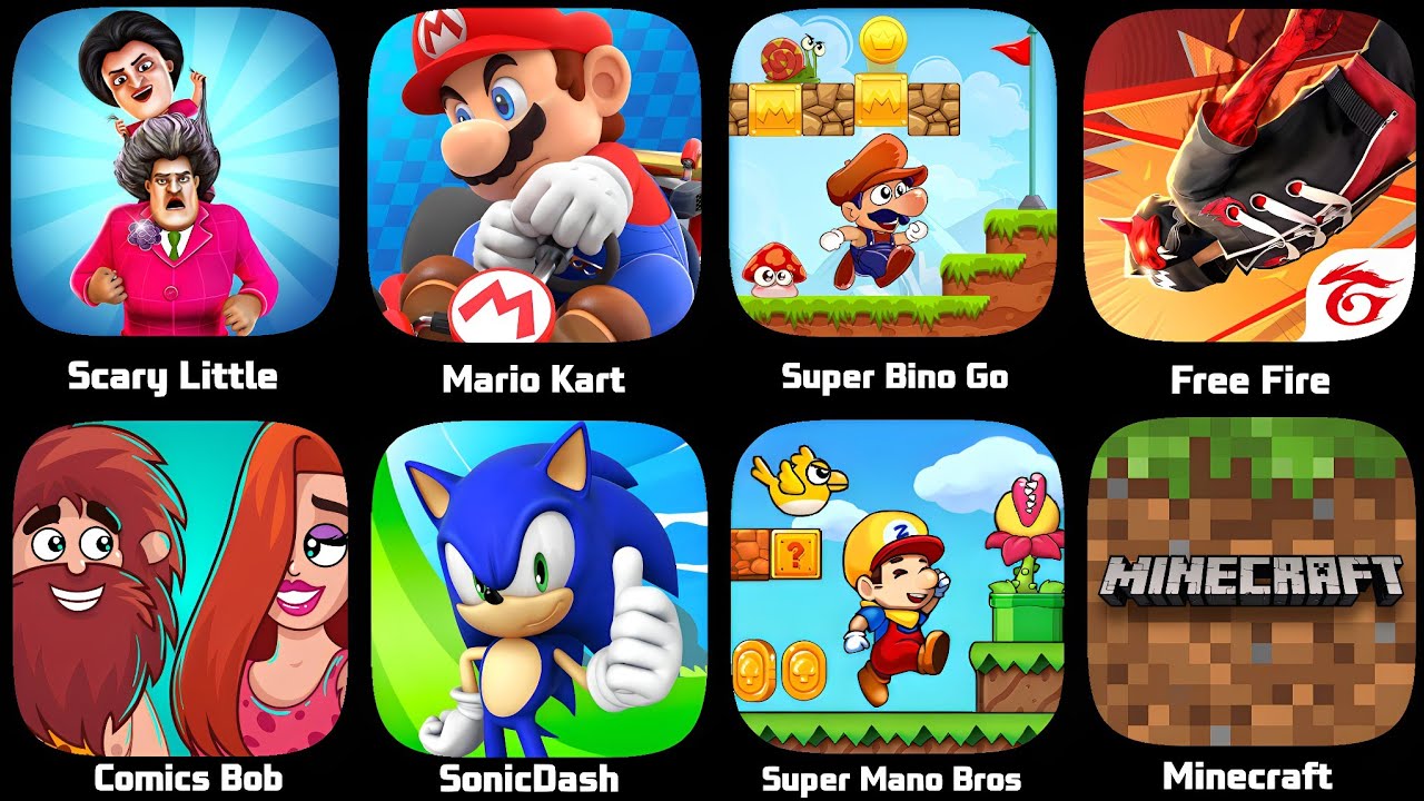 Free Fire,Scary Little Prankster,Mario Kart,Mario Bino,Comics Bob ...