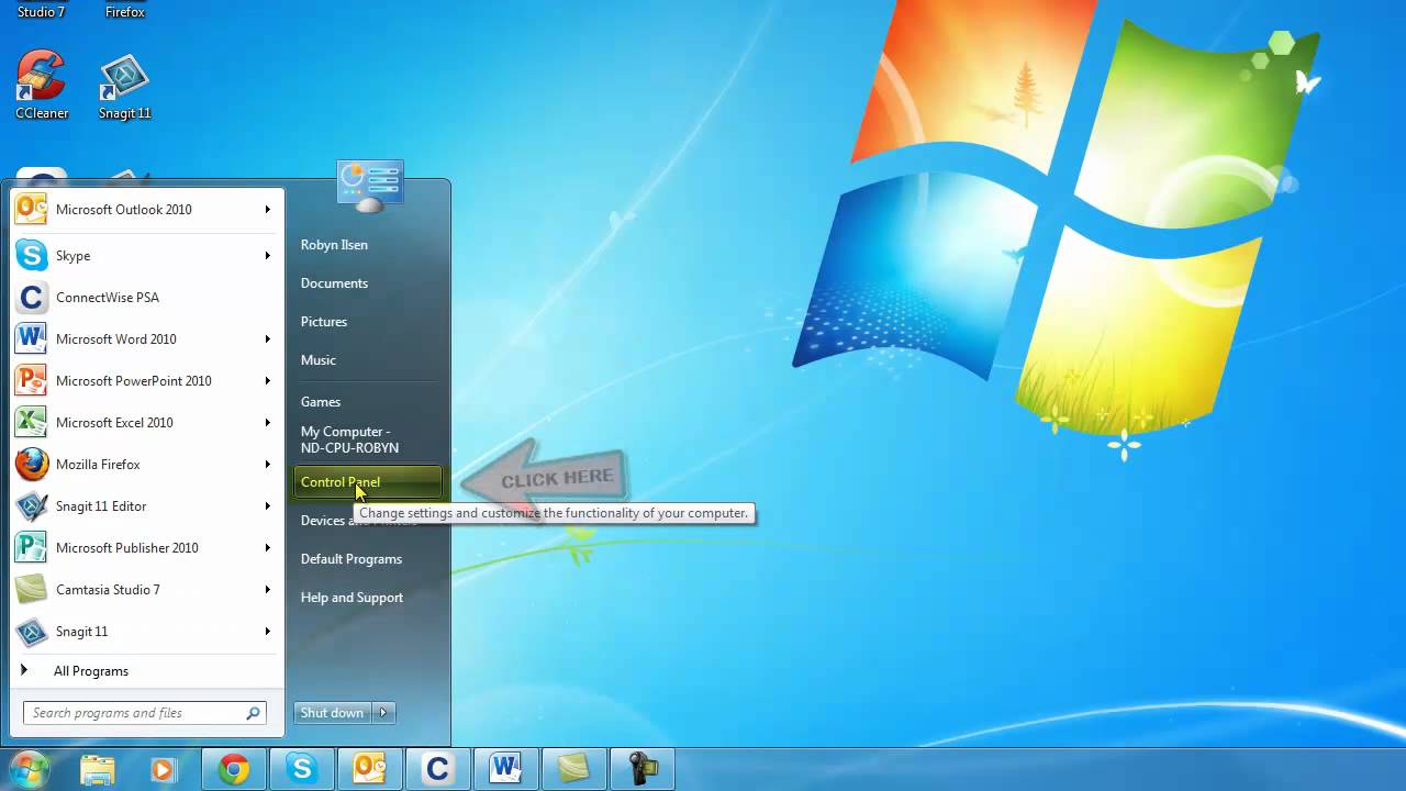 How To: Change the Size of the Items on Your Screen in Windows 7 - YouTube