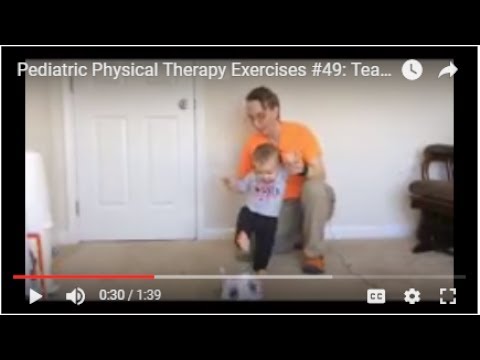 Teaching Balance and Kicking: Pediatric Physical Therapy Exercises #51 ...
