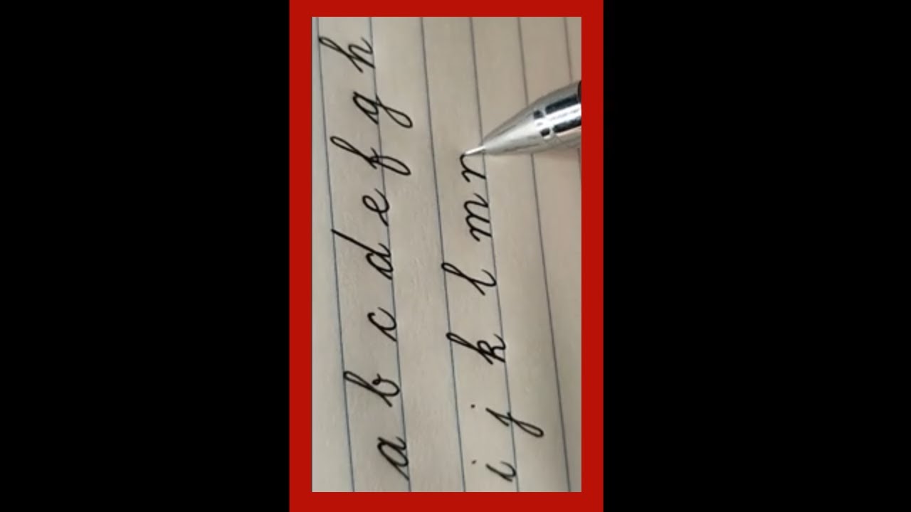 #shorts | Beautiful Cursive writing from a to z for beginners | Cursive ...