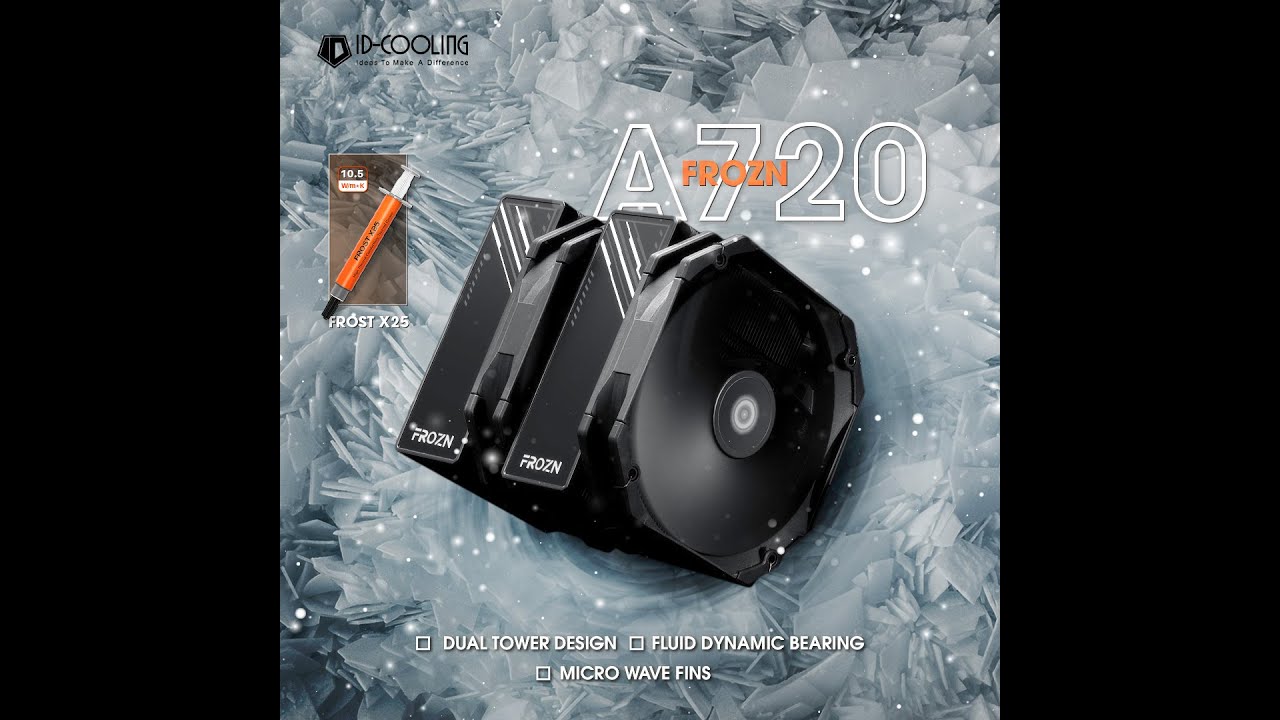 IDCOOLING FROZN A720 Stability Test with 12600K @4.9GHz - YouTube