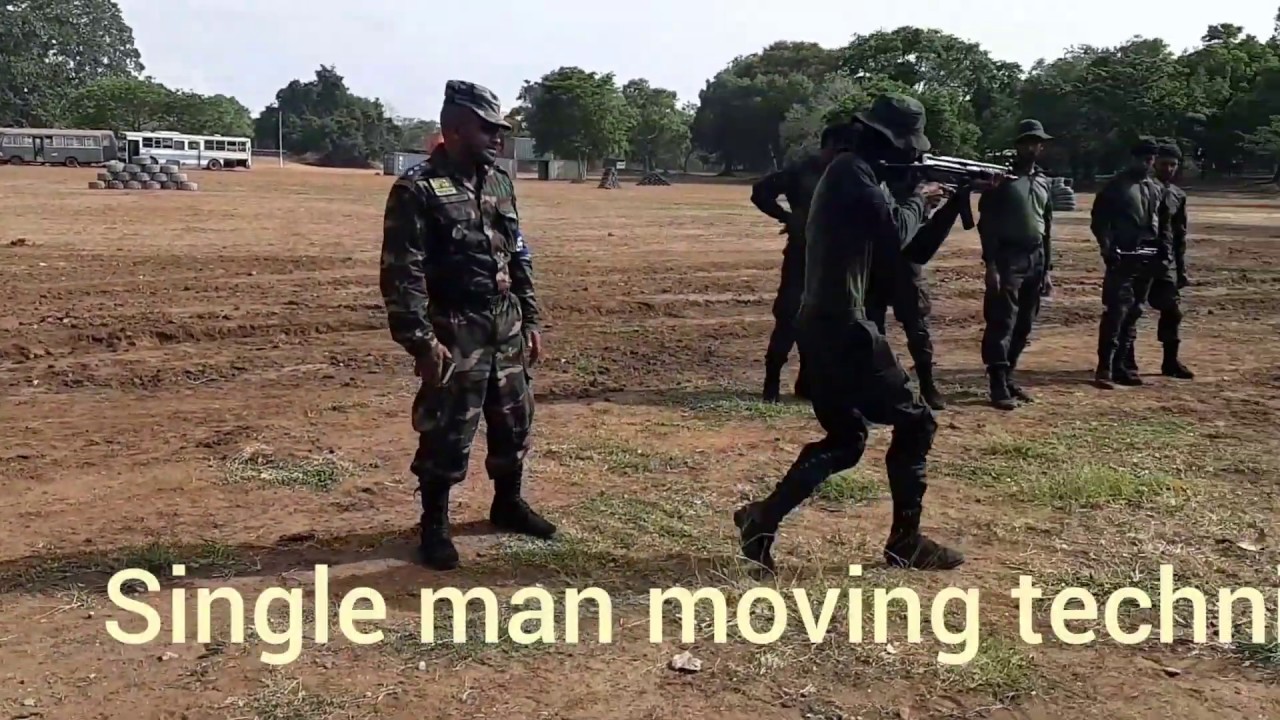 Sri Lanka Army Special Force training, Moving technique by Sri Lanka ...
