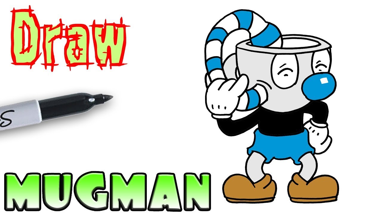 How to Draw Mugman Drinking | Cuphead - YouTube