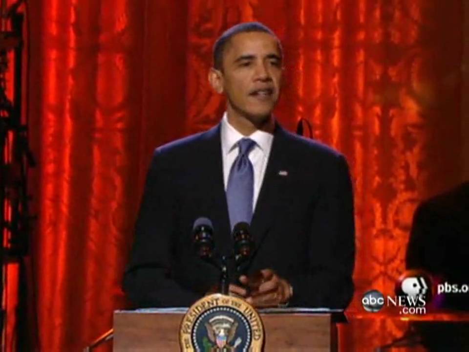 Obama Sings at Civil Rights Concert - ABC News - YouTube