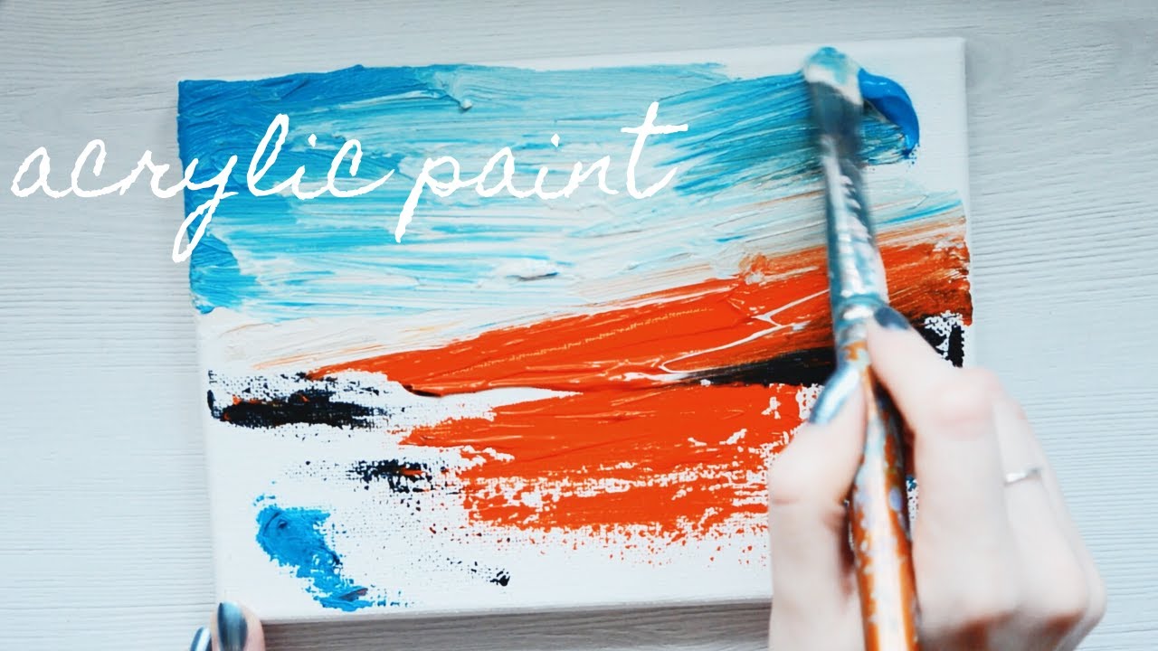 How to Paint a Sunset in Acrylic 🌞 - YouTube