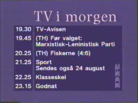 Endnu en DR programoversigt fra omkring 1987 - YouTube