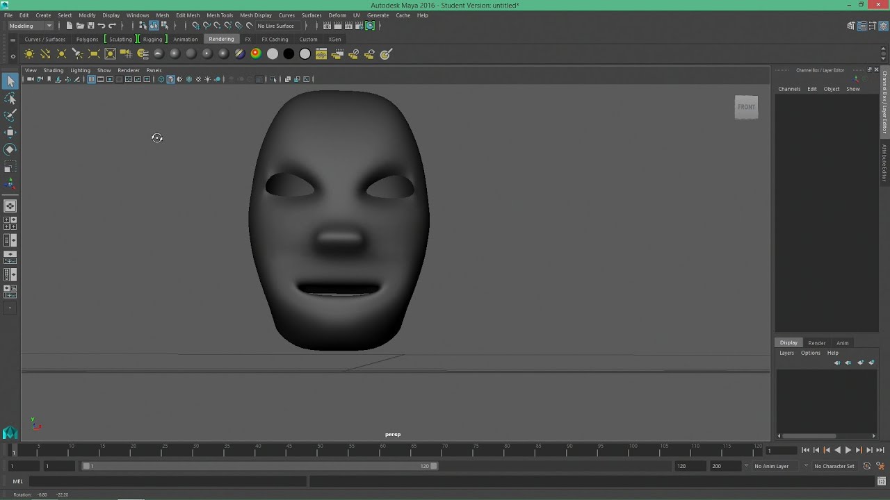 Maya 2016 | Head Modeling Practice 1 - YouTube
