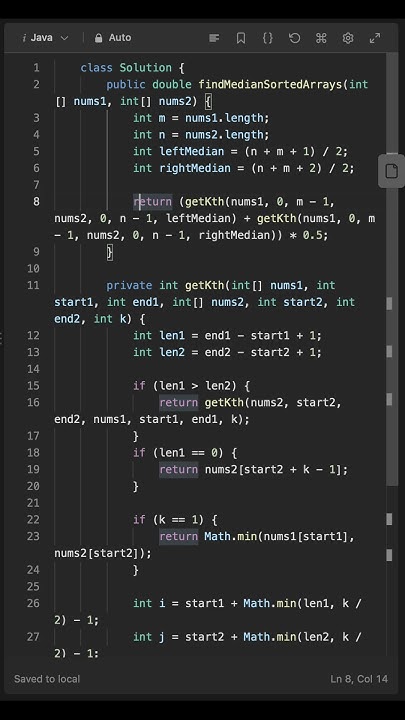Leet Code Question 4 Answered-- Median Of Two Sorted Array #shorts ...