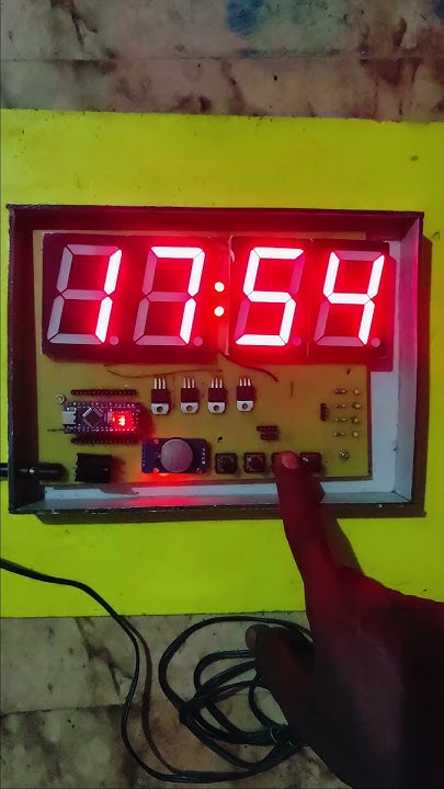 Bigger Seven Segment Display With Arduino Uno And Rtc Ds3231 Arduinounoprojects Esp32 Arduino