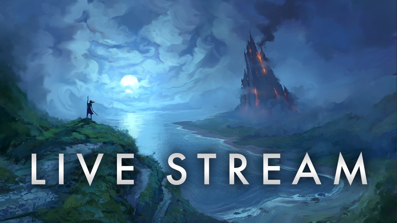 Live Stream Digital Painting Demo #18 - Night Scene - YouTube